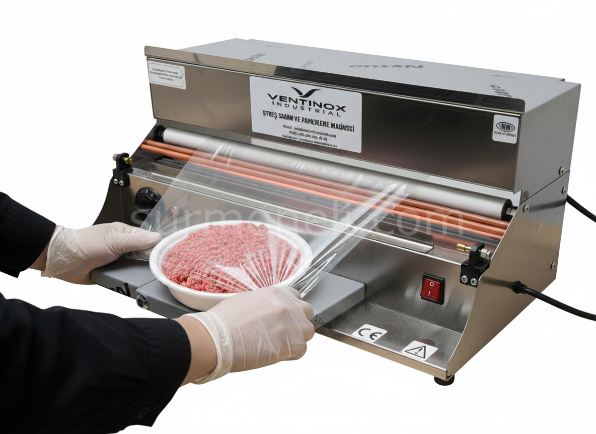 Ventinox - 50 cm Dikey Streç Sarma ve Paketleme Makinesi Elektrikli